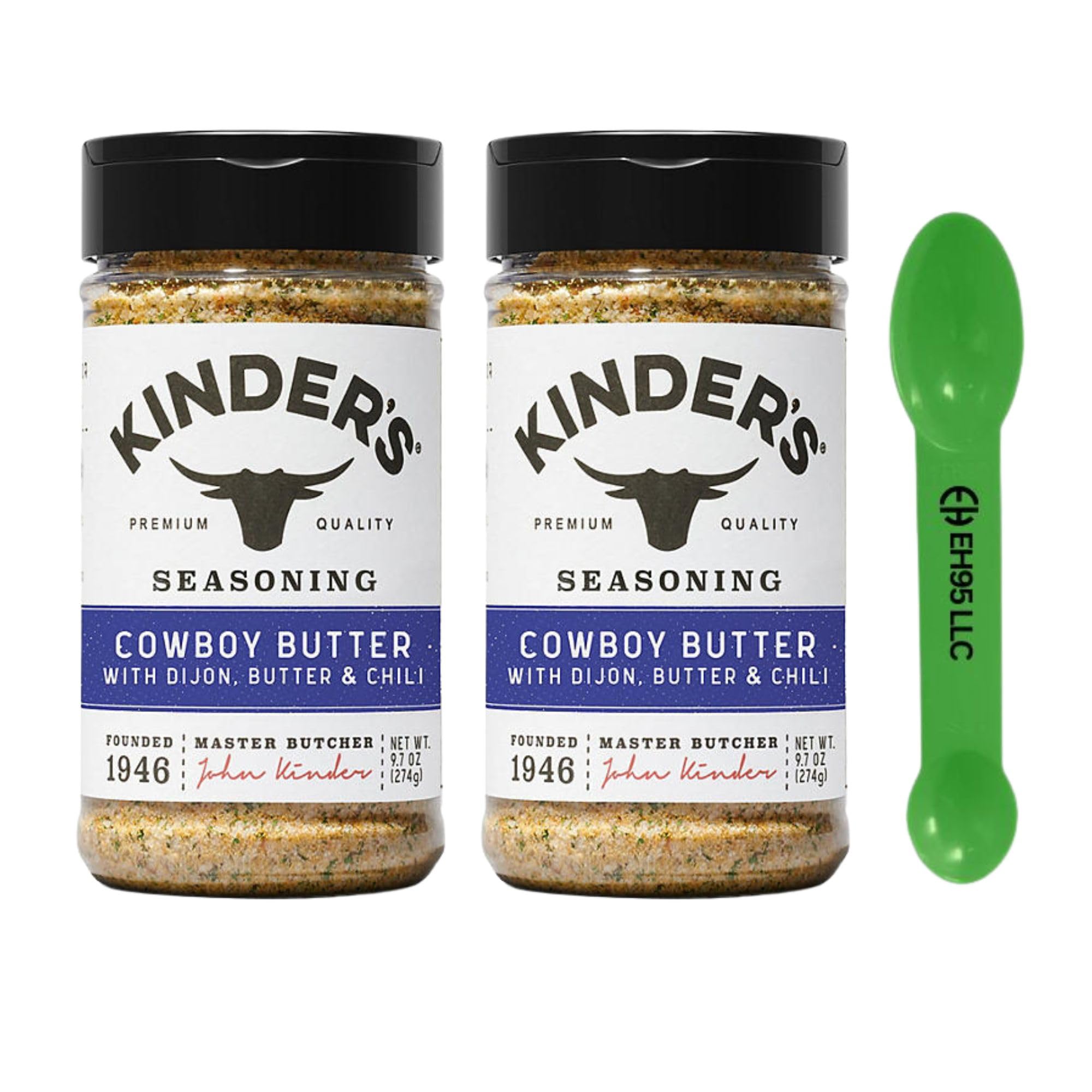 Amazon.com : (Pack of 2) Kinders Cowboy Butter Seasoning 9.7 oz - (Pack ...