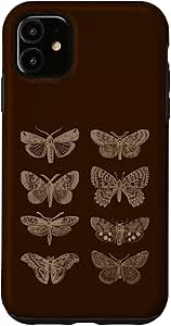 Amazon.com: iPhone 11 Moth Butterfly Goblincore Cottagecore Whimsigoth ...