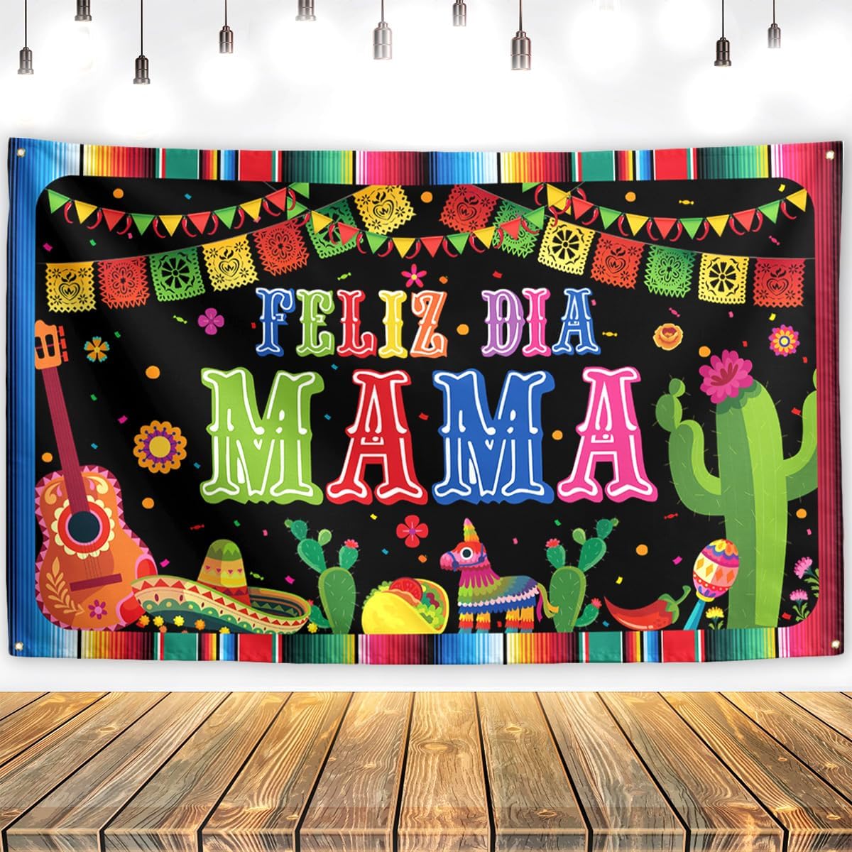 Amazon.com : Feliz Dia Mama Backdrop Mexican Mothers Day Decorations ...