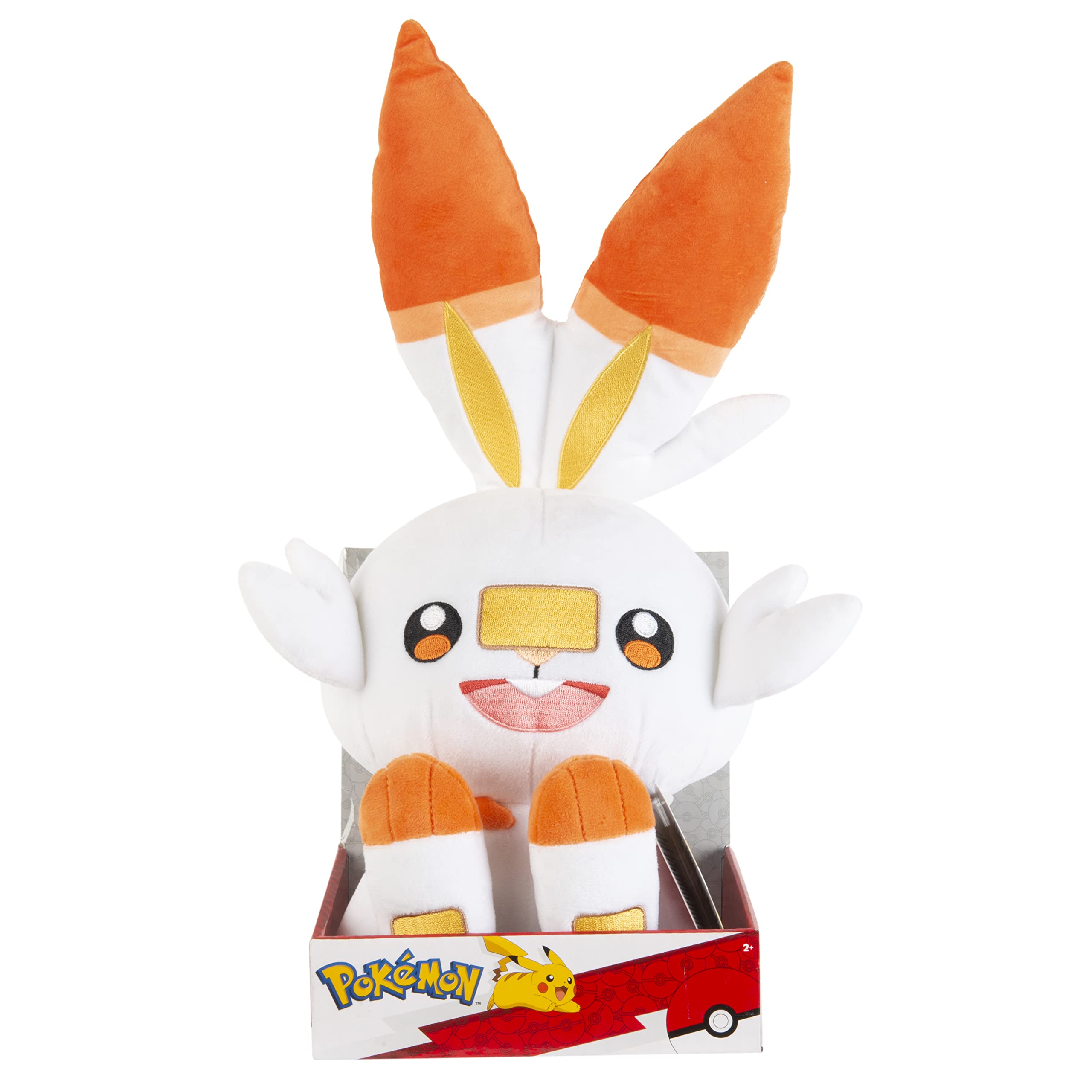 Pokemon Cuddly Toy XXL Scorbunny Hopplo 30 cm – Pokemon Plush Toy ...