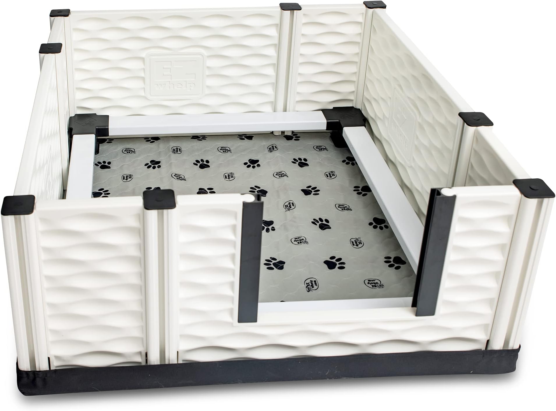 Amazon.com : Large 2 Room Whelping Box for Dogs and Puppies - 19 in ...