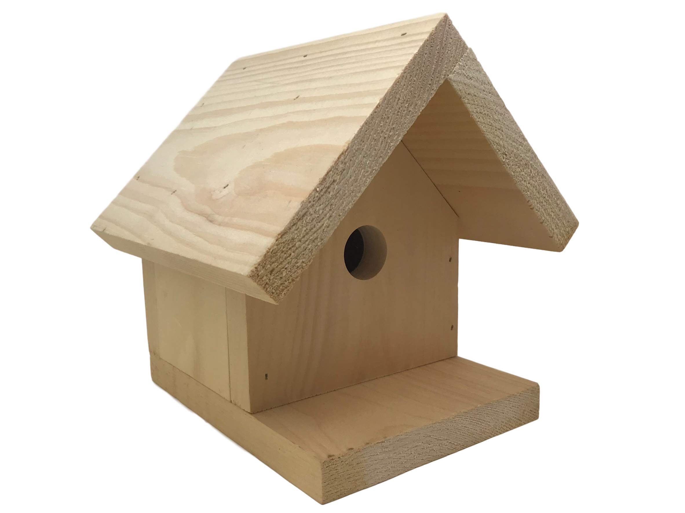Snapklik.com : Solid Wood Birdhouse 3/4" Thick Solid Pine Strong ...