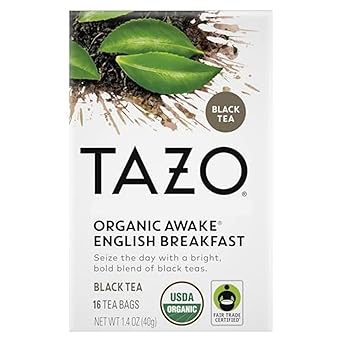 Amazon.com : TAZO Organic Awake English Breakfast Black Tea, Black tea ...