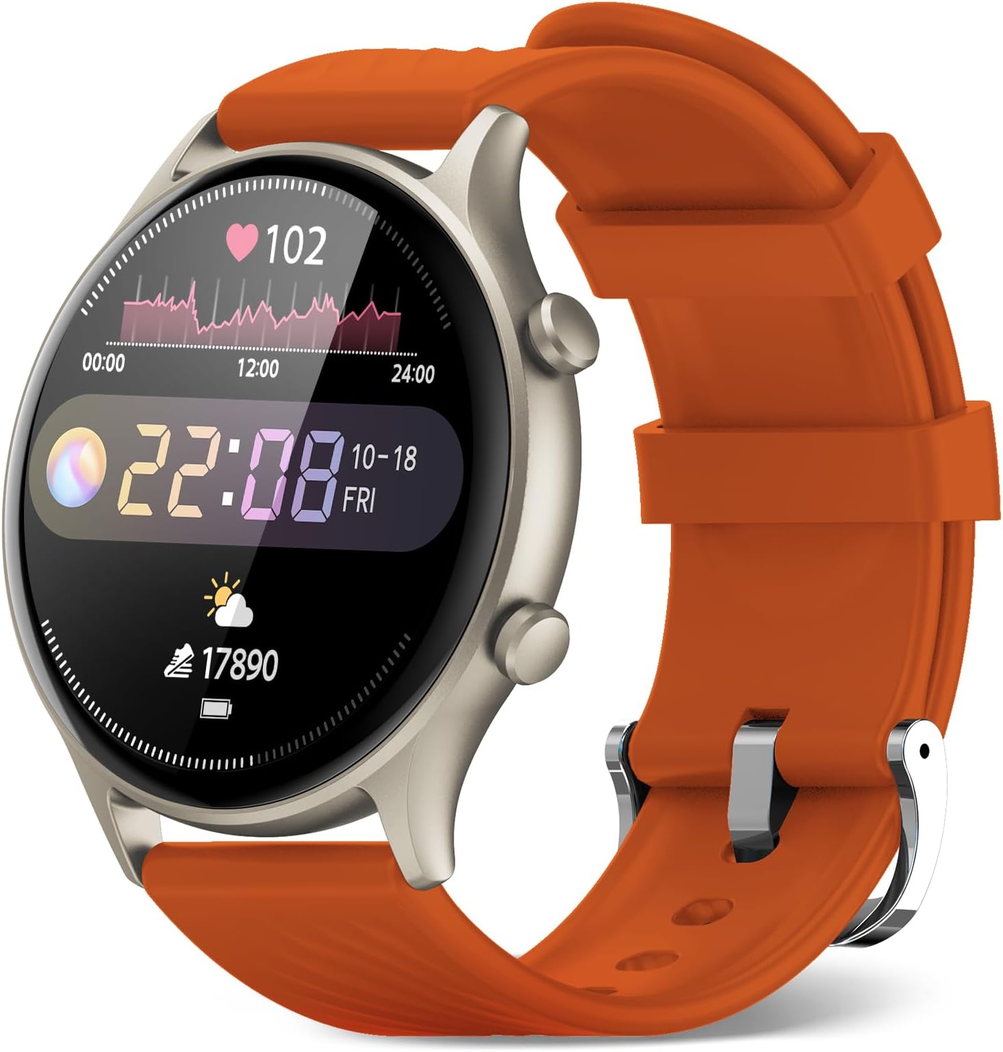Smart Watch for Women, Receive/Dial Call, Fitness Watch with Heart Rate ...