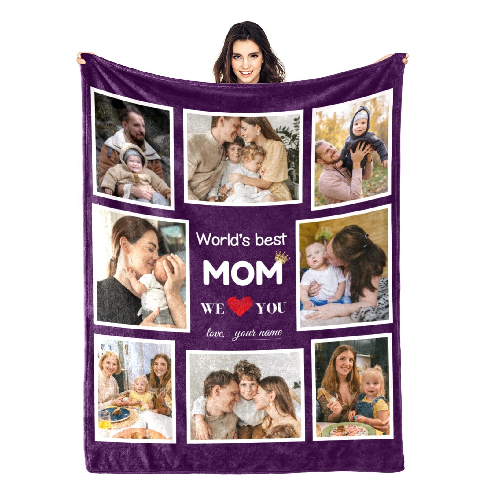 Amazon.com: Mom Blanket Personalized Gifts Custom Blanket for Mom ...