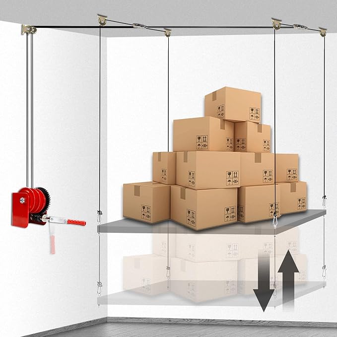 Amazon.com: Overhead Garage Storage Lift Hoist, Heavy-duty Ceiling ...