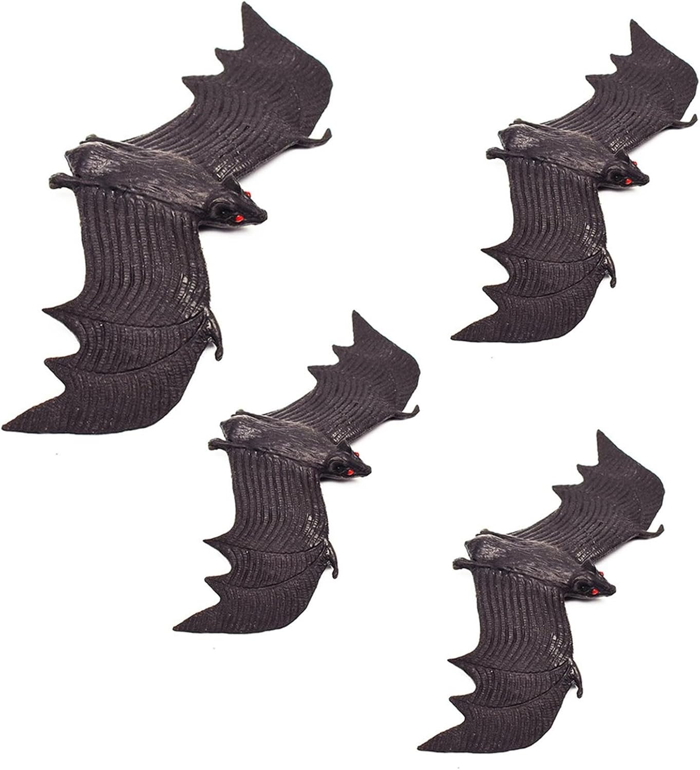 Amazon.com: 6PCS Halloween Bats Hanging Decorations Creepy Realistic ...