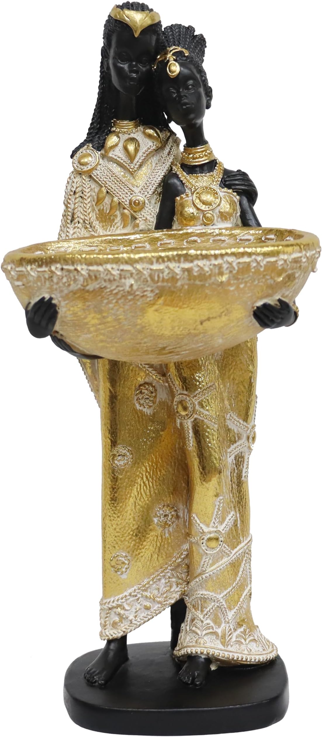 Amazon.com: Lescafita African Couple Statues and Sculptures for Home ...