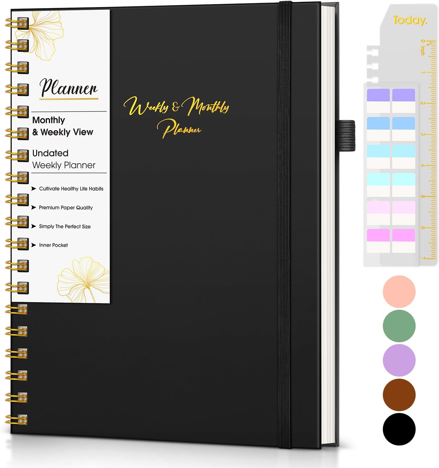 Amazon.com : Undated Weekly and Monthly Planner, B5 Large Weekly To Do ...