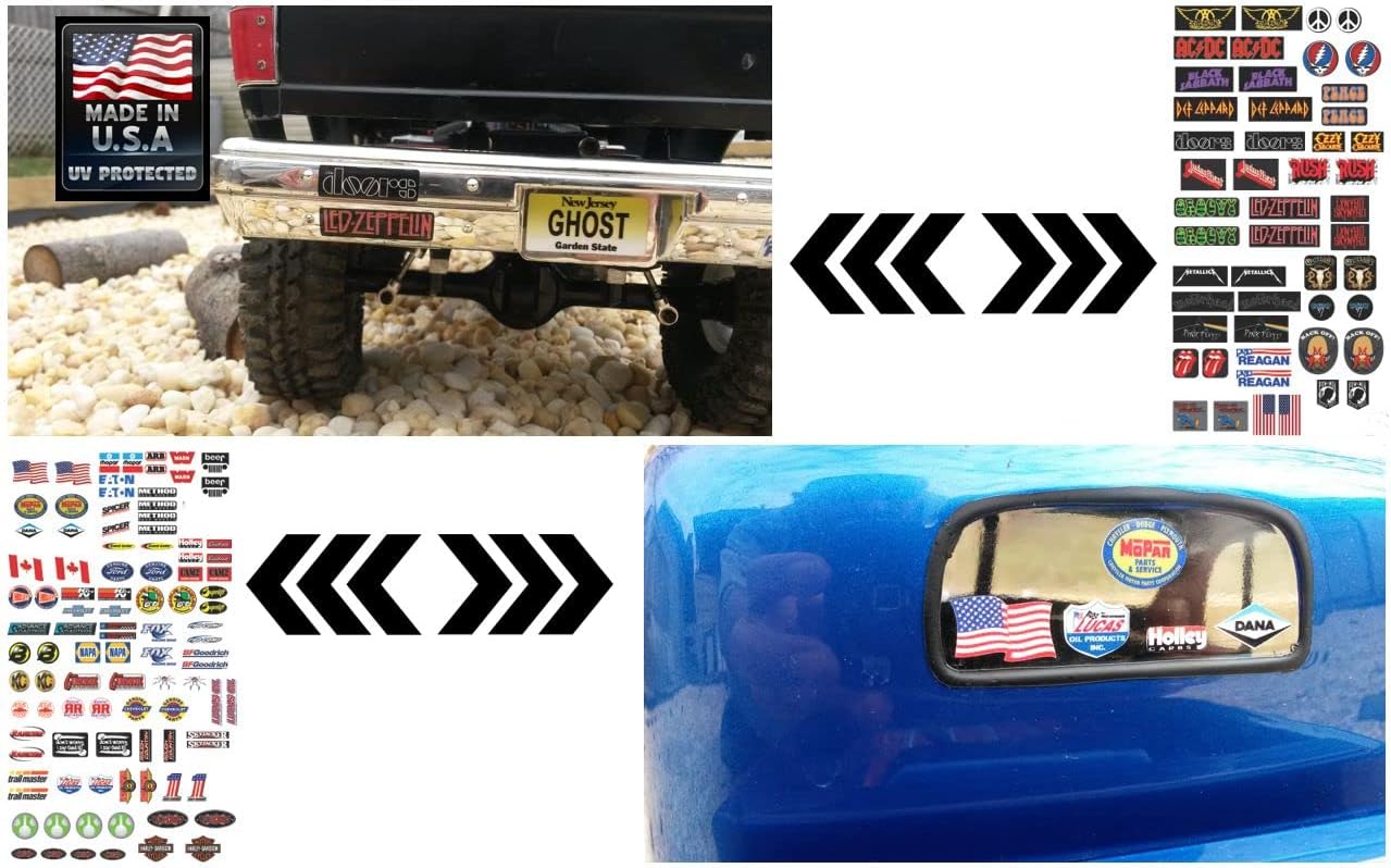 Amazon.com: Bumper/Window Decals for RC Scale cralwer Accessory - 4 ...