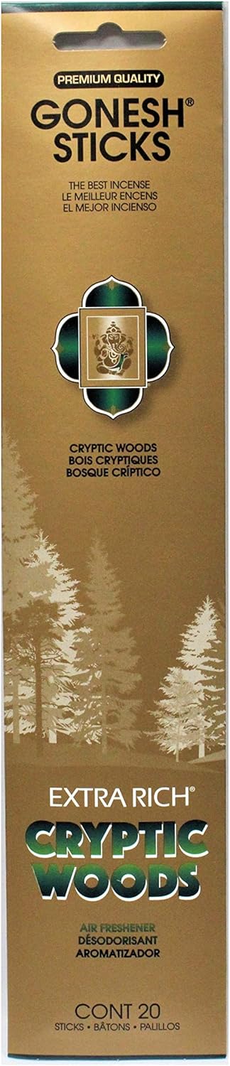 Amazon.com: Indian Handicrafts Gonesh Stick Cryptic Woods (Set of 8) incenses, Multi : Home ...