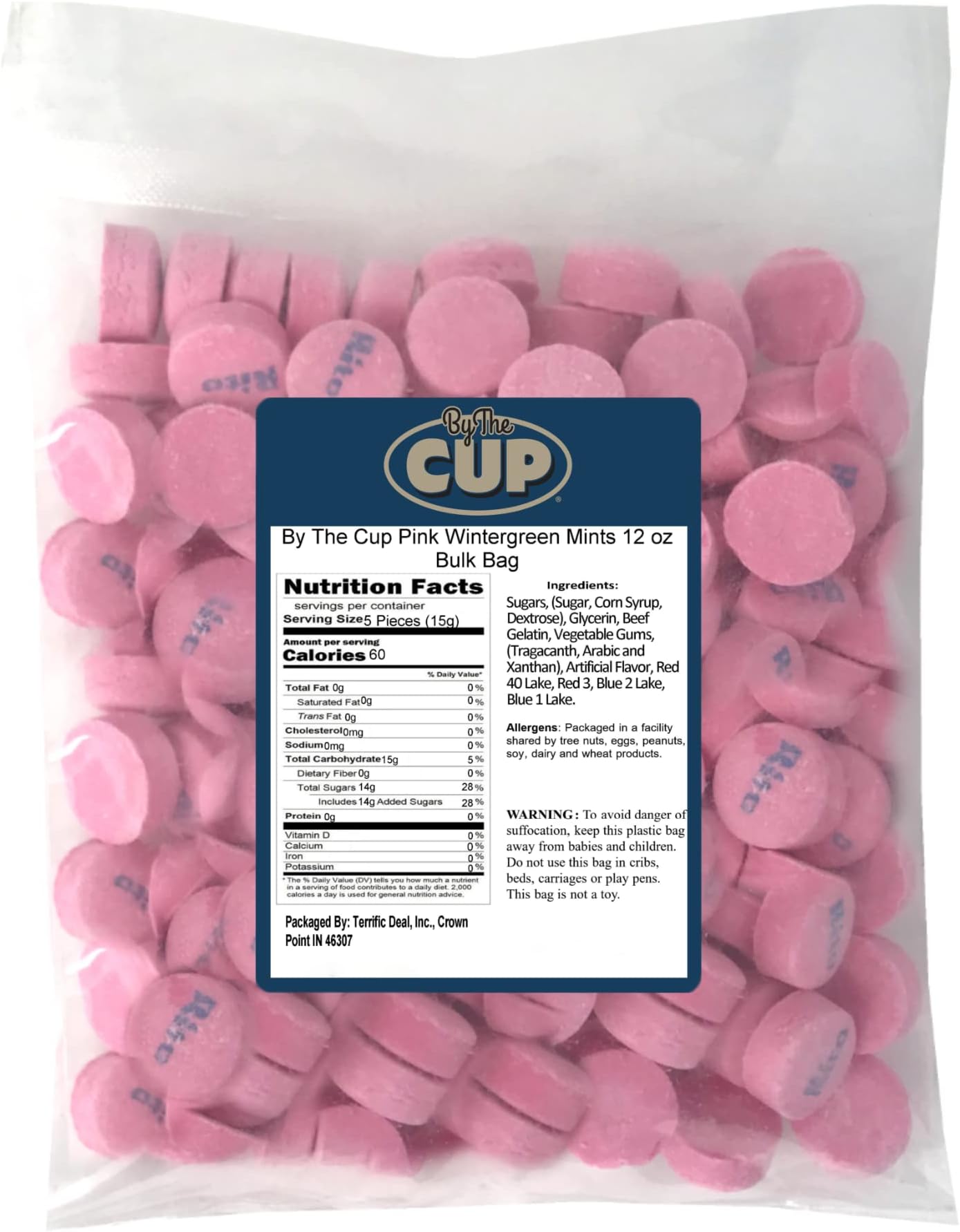 Amazon.com : Planet Sweets Pink Wintergreen Lozenges Mint Candy ...