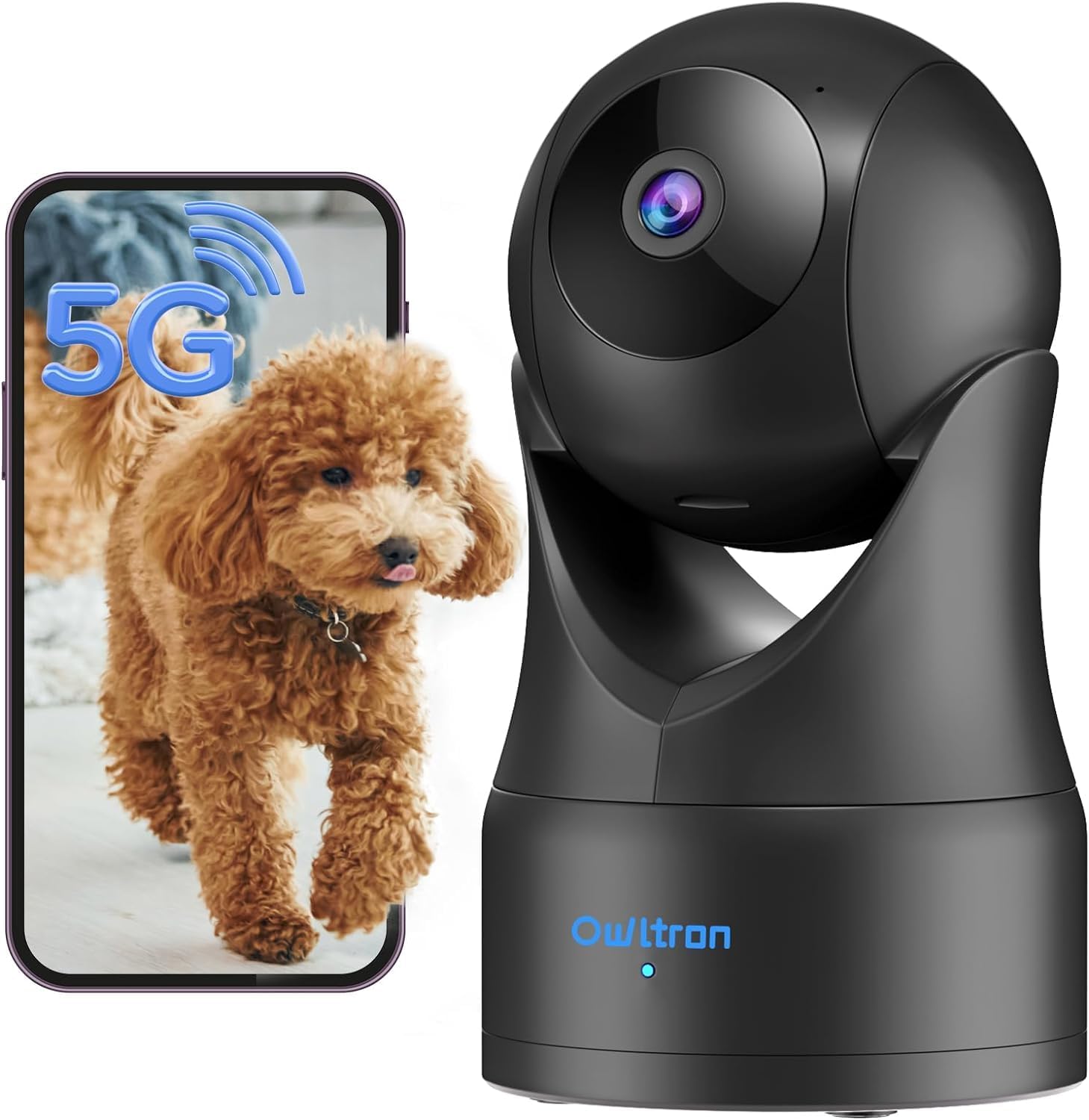 Amazon.com : owltron Indoor Security Camera 2K, 360° Cameras for Home ...
