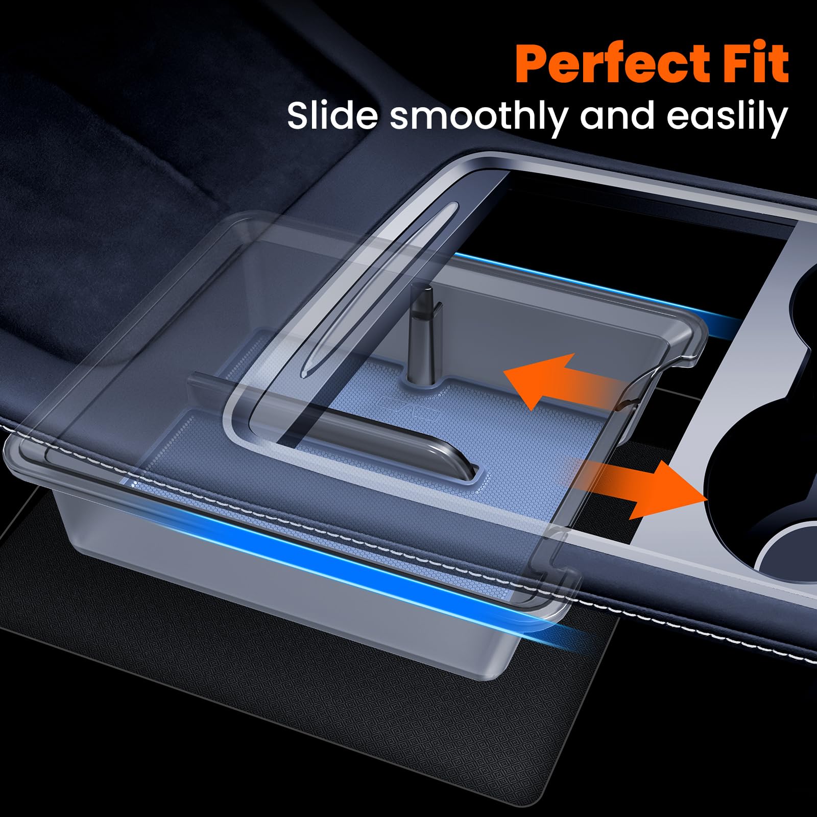 Snapklik.com : For Tesla Model Y/3 Center Console Organizer Tray ...