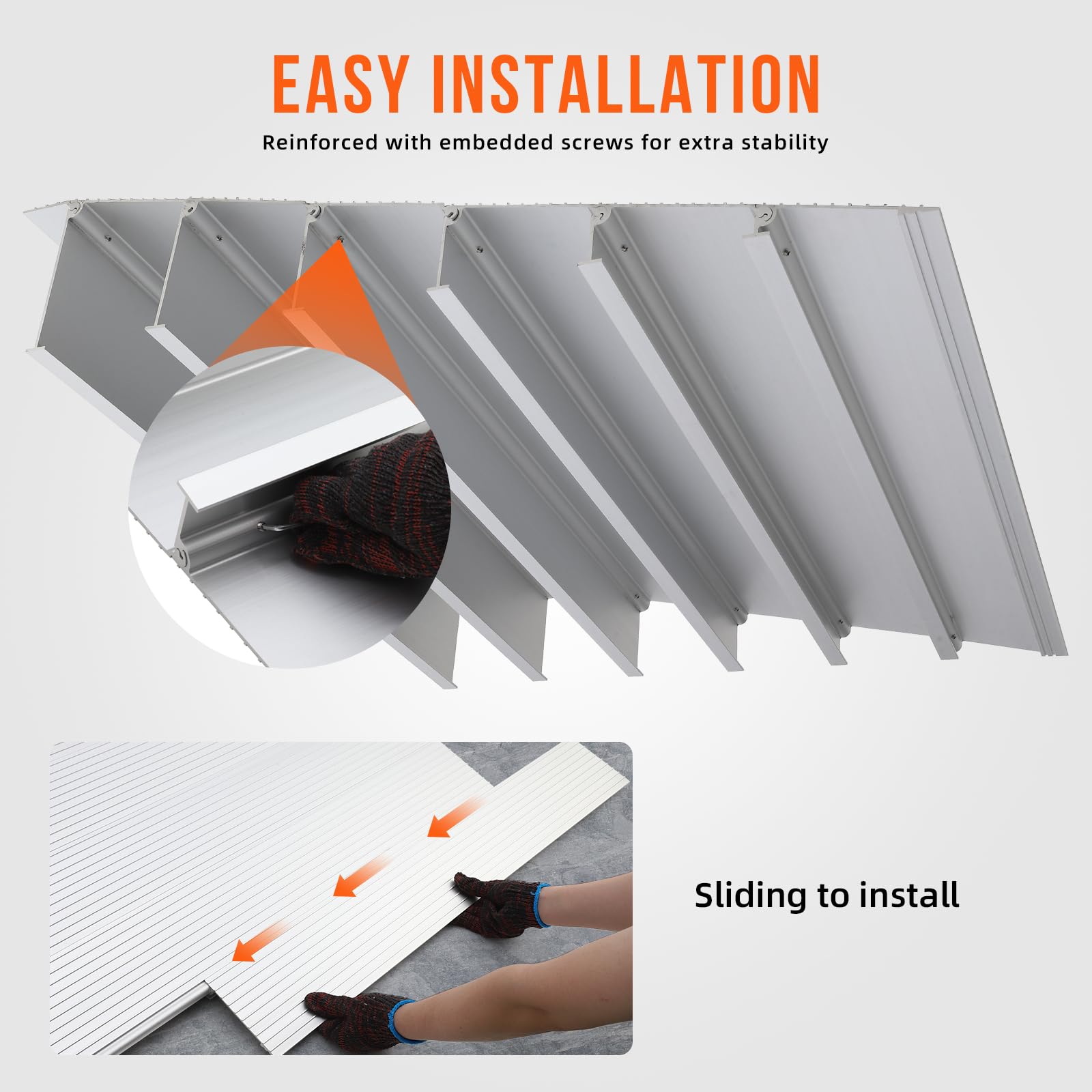 Snapklik.com : 1" Rise Door Threshold Ramp - Portable, Adjustable ...
