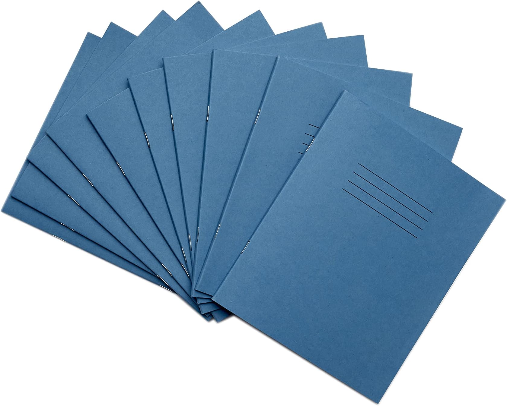 SCHOOL EXERCISE BOOKS 8mm LINES A5 48 Page 165 x 203mm"10 Pack ...