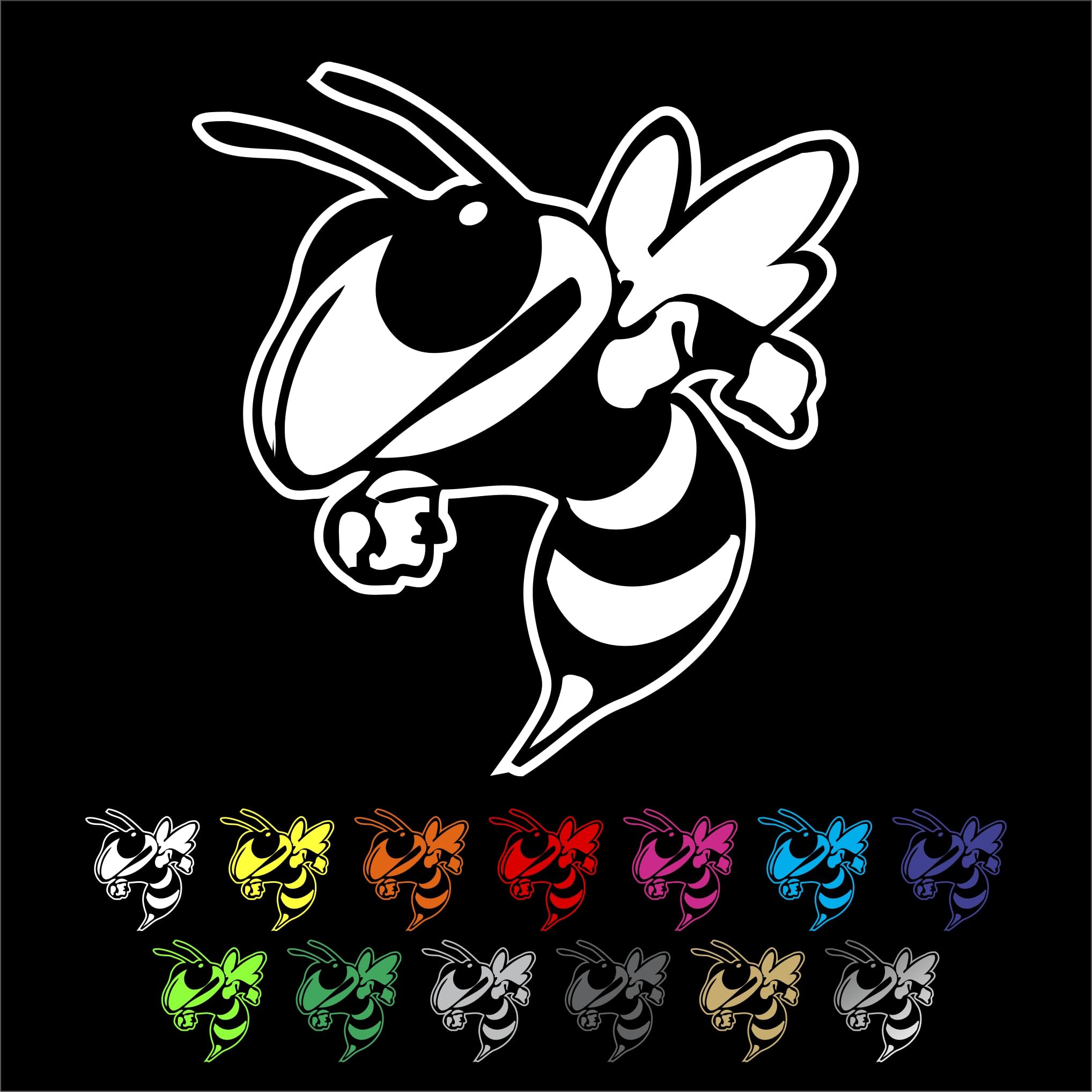 Amazon.com - Hornet Bee Vinyl Decal Sticker - Logo, Car, Window, Sign ...