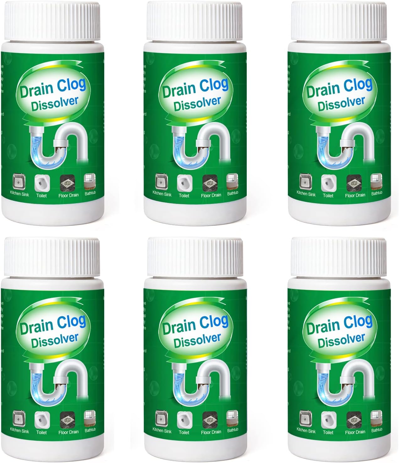 Amazon.com: 6pcs Pipe Dredge, Bubble Bombs Drain Cleaner, Powerful Sink ...