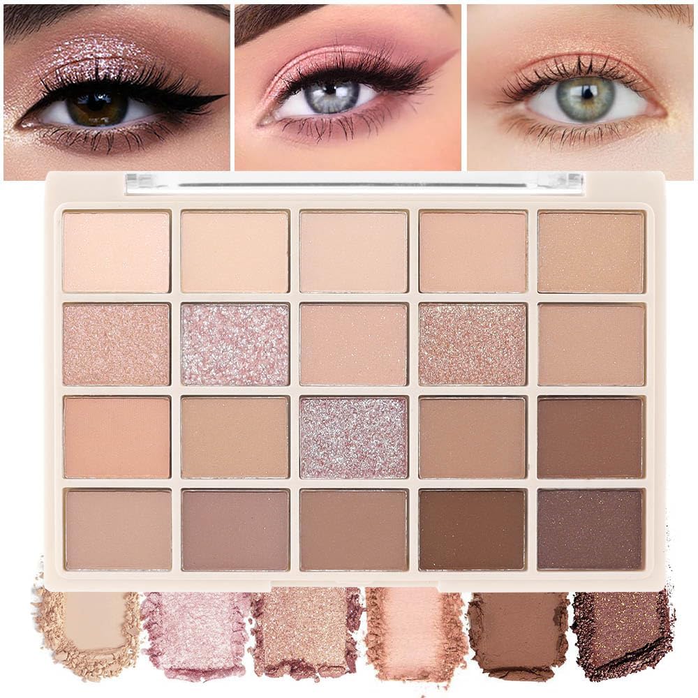 Amazon.com : WanTuoluo 16 Grids Multi-Finish Shimmer Matte Eyeshadow ...