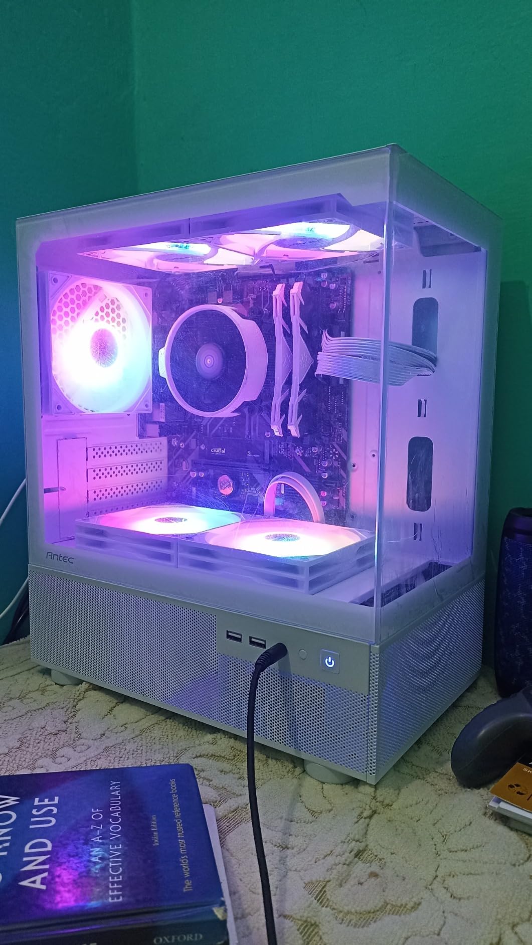 Amazon.in: Buy Antec CX200M RGB Elite PC Case Full View Tempered Glass ...