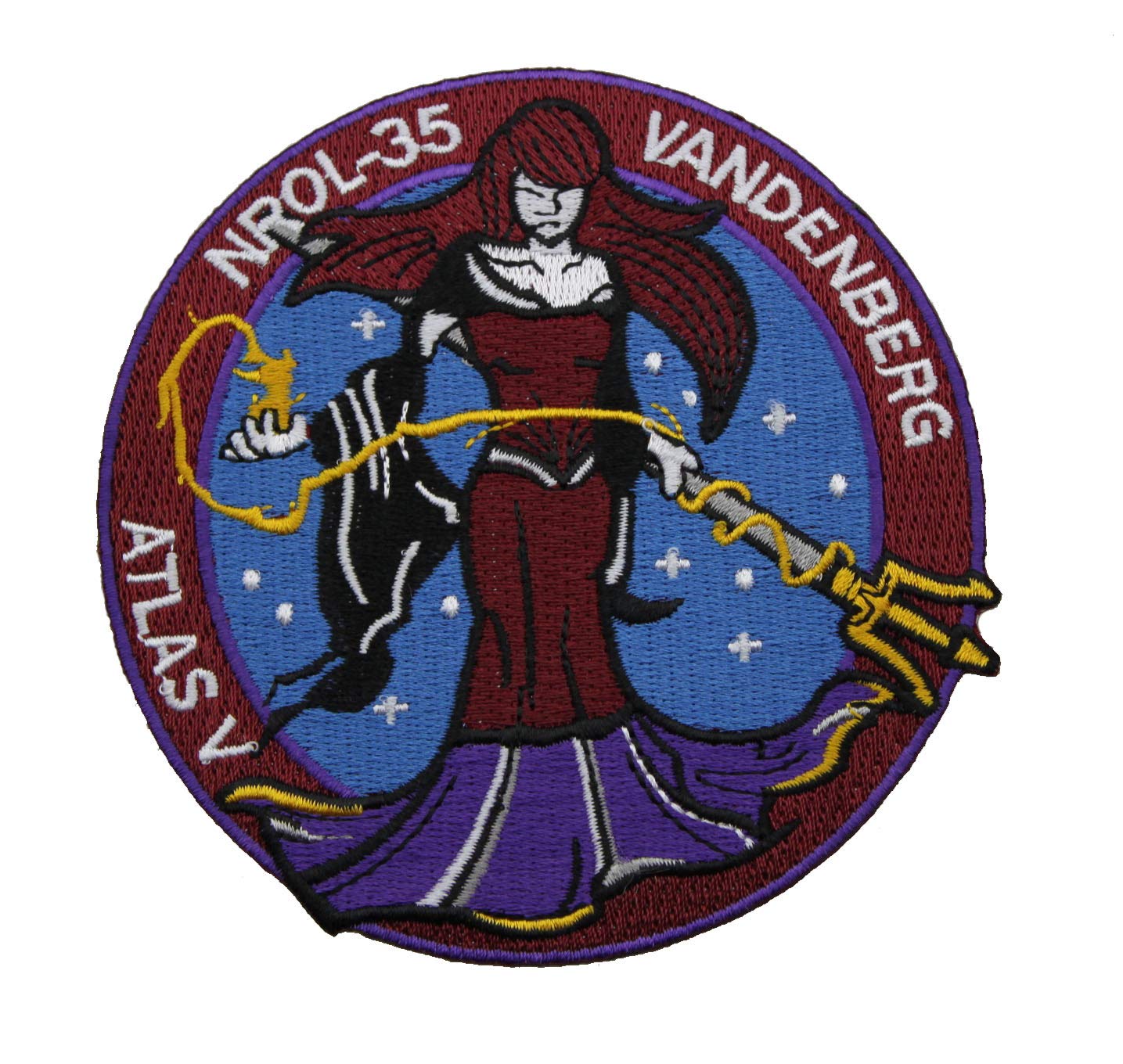 Amazon.com: US NRO L-35 Atlas V USAF VAFB Satellite Mission Space Patch ...