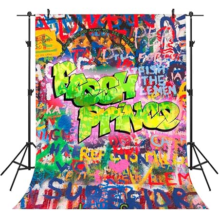 Amazon.com : Mehofoto The Fresh Prince Backdrop Hip Pop Graffiti ...