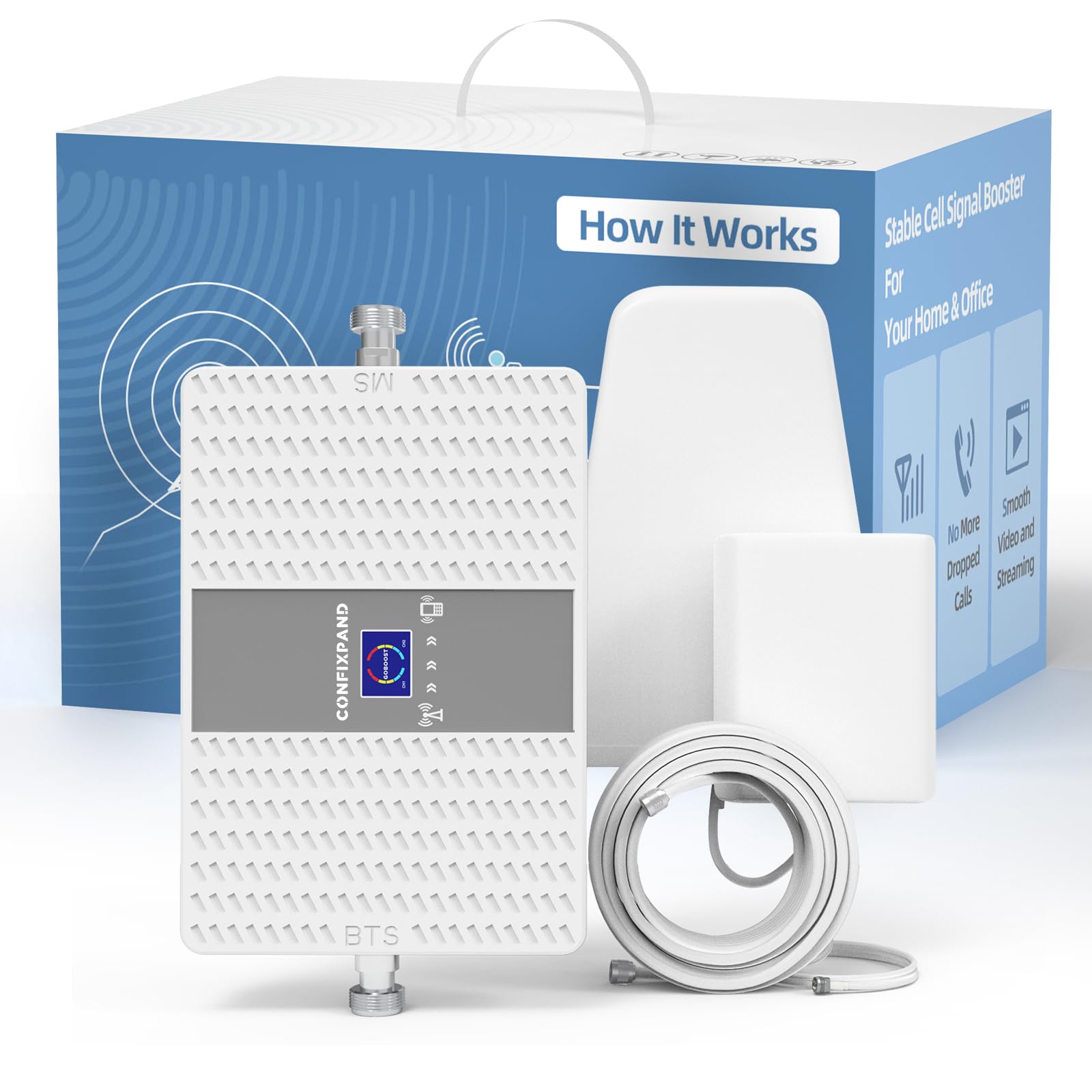 2G 3G 4G LTE Amplificador de Señal Celular para Telcel, Movistar, AT&T ...