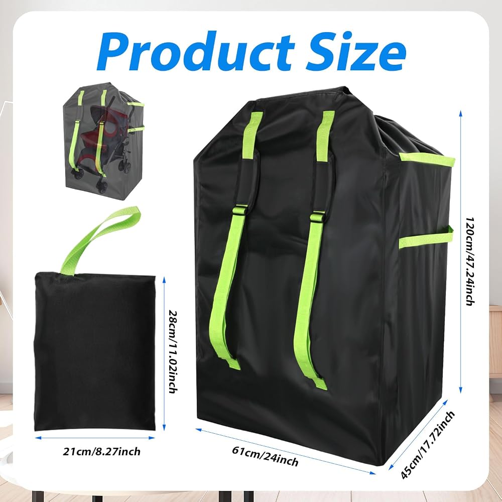 Car Seat Travel Bag For Airplane LIHAO Waterproof Stroller Travel Bag ...