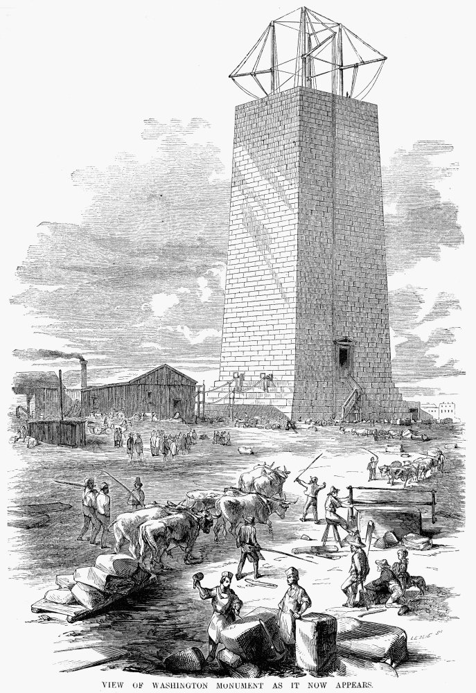 Washington Monument Construction
