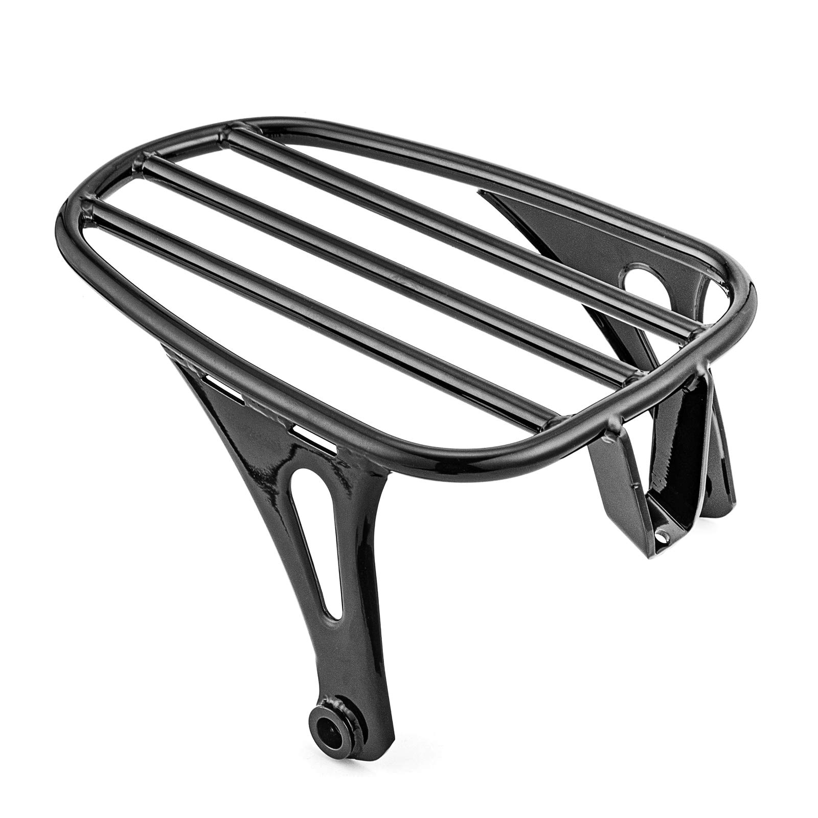 WeiSen Glossy Black Solo Luggage Rack Compatible with 2018-UP Harley ...