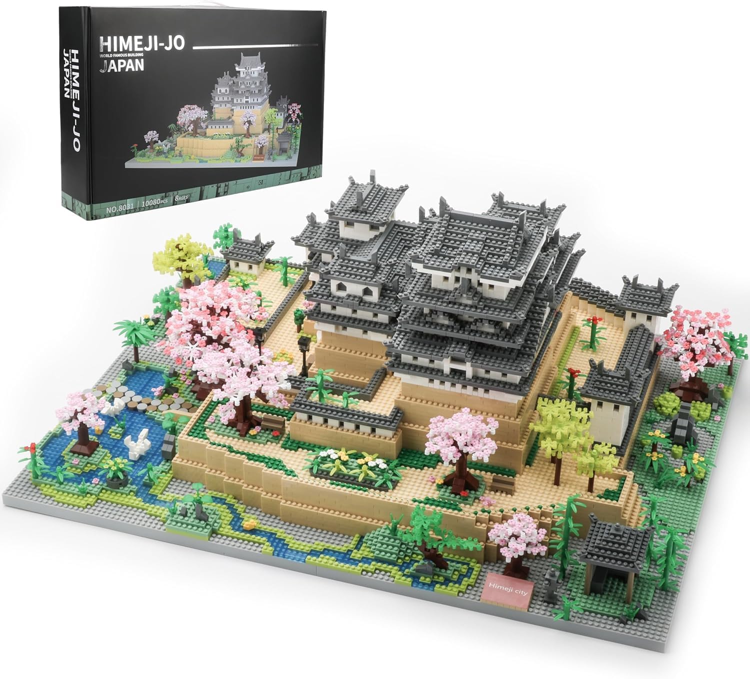 Amazon.com: Bloques de construcción en miniatura del castillo Himeji de ...
