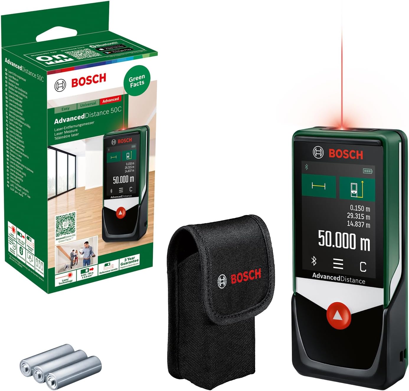 Bosch Home and Garden Advanced Distance 50C digital laser measure ...