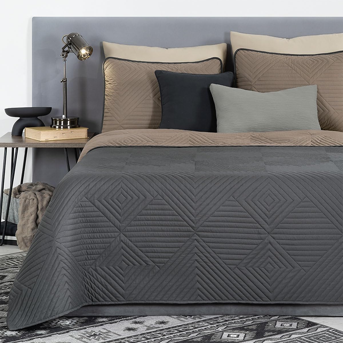 Smart Bamboo: Colcha Reversible/Hipoalergénico, Ligera, Suave y ...