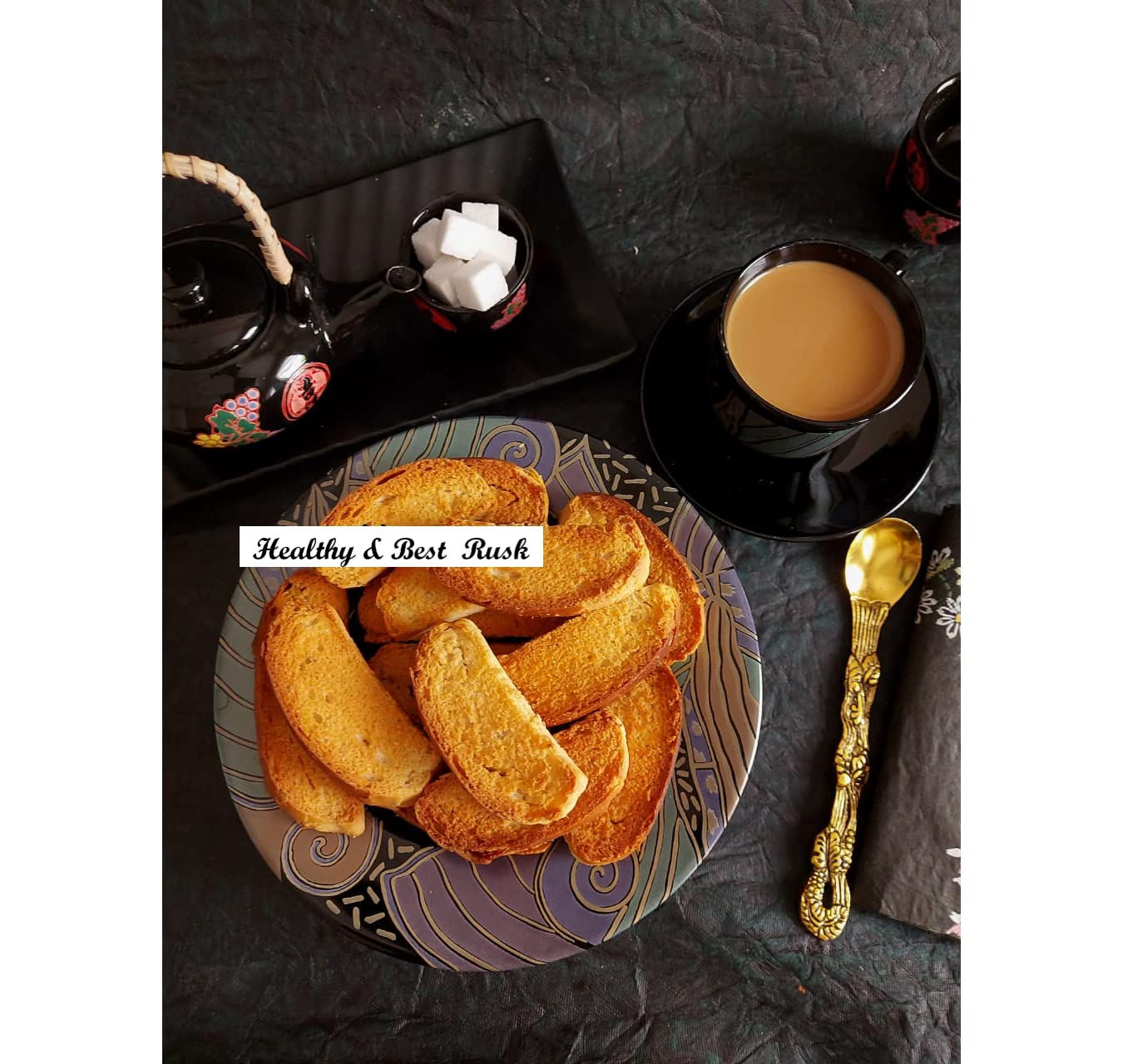 Indian Nashta Toast/Rusk/Crunchy Breakfast Toast/Rusk/Traditional Chai ...