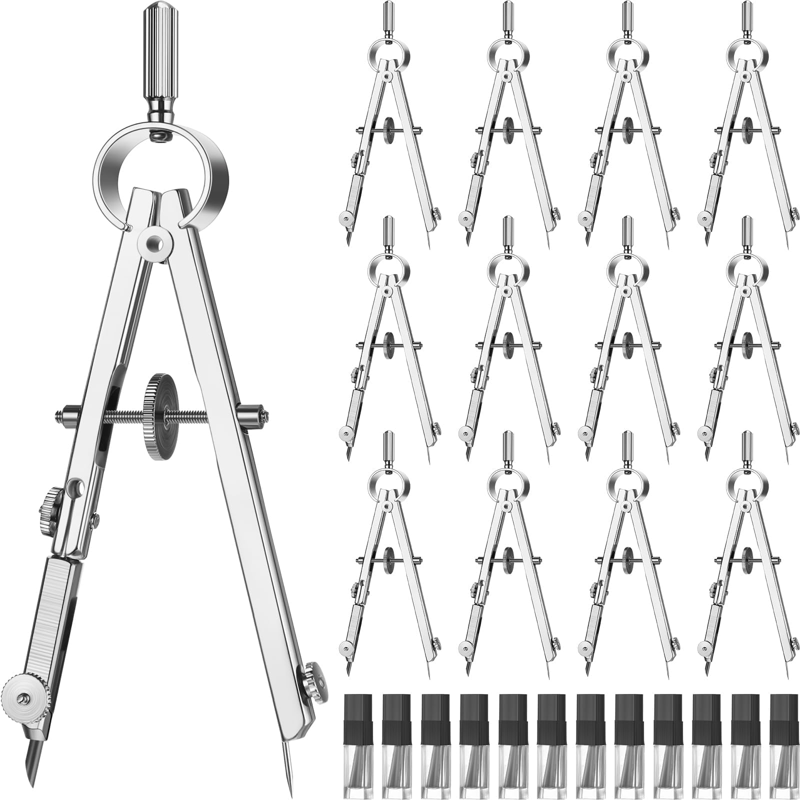 Amazon.com : Zonon 12 Pcs Compass for Geometry Compass Bulk for ...