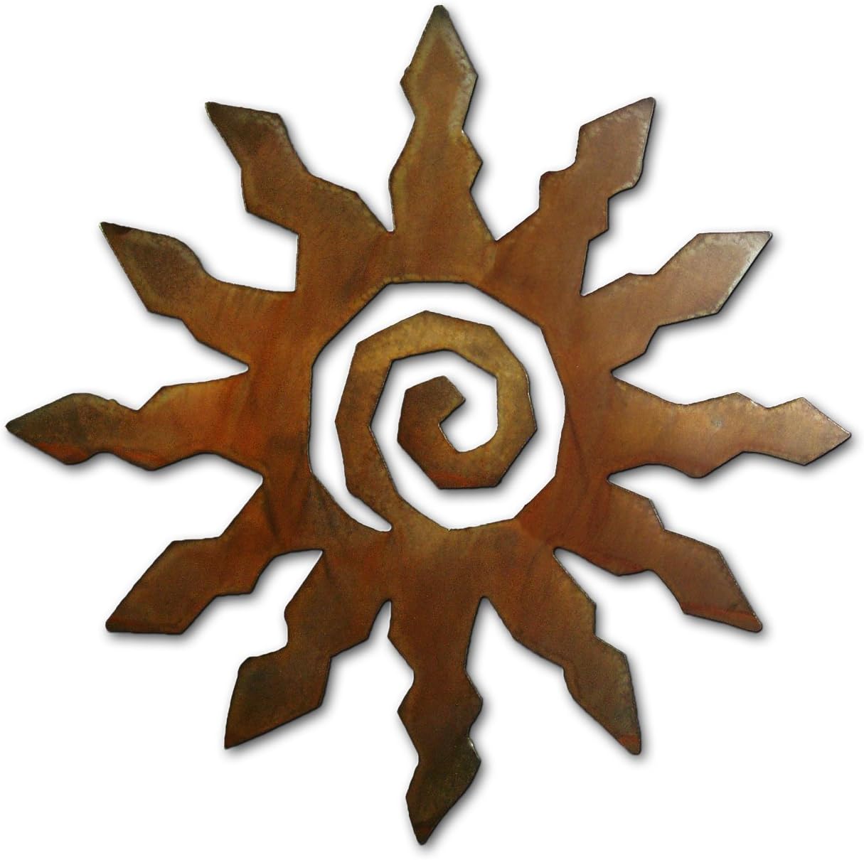 Amazon.com: Sunland Artisans Spiral Sun - Twelve Points Metal Indoor ...