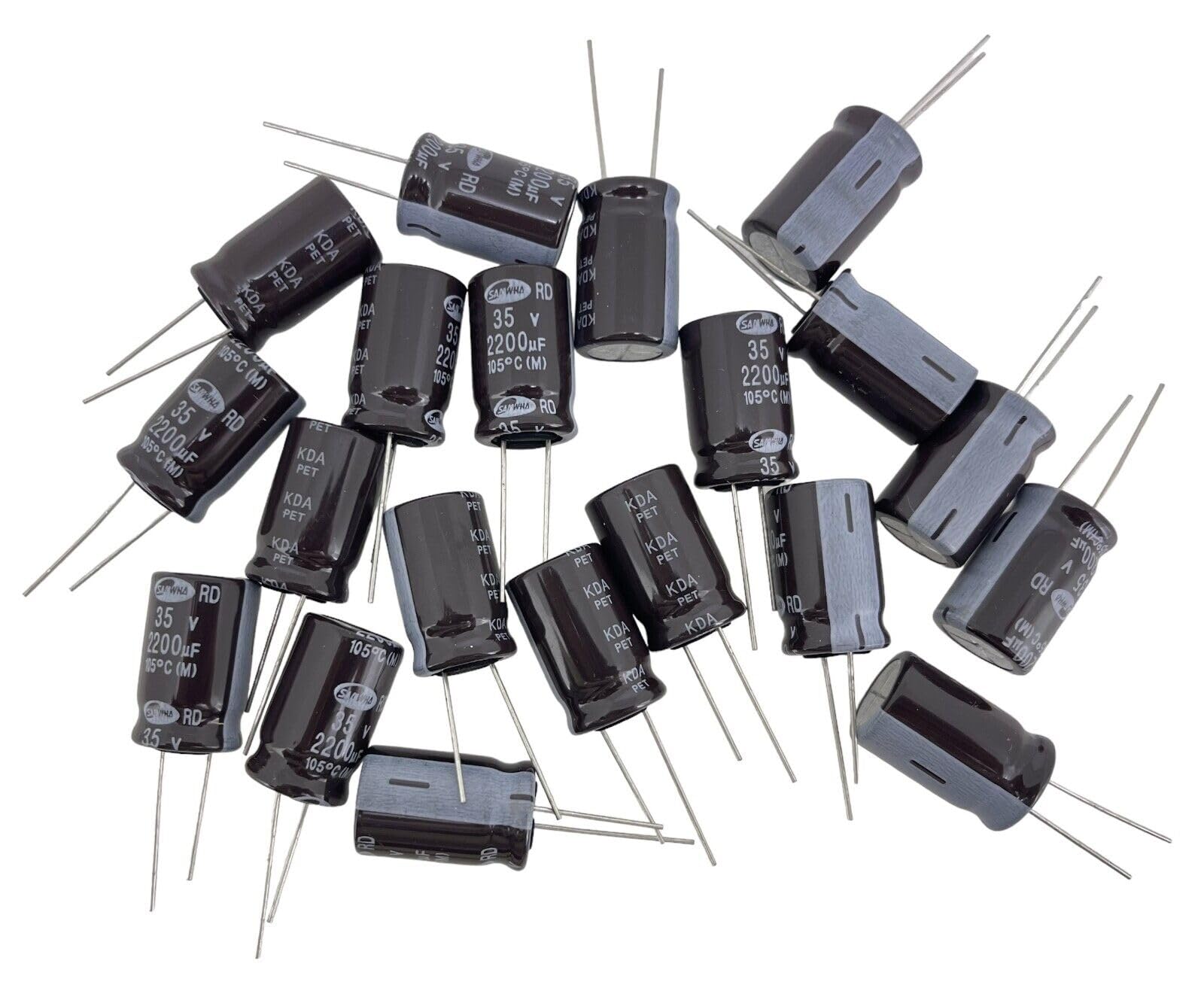 Buy 2200uF 35V 12.5mm x 30mm Radial Electrolytic 105°C Capacitor (Pack ...