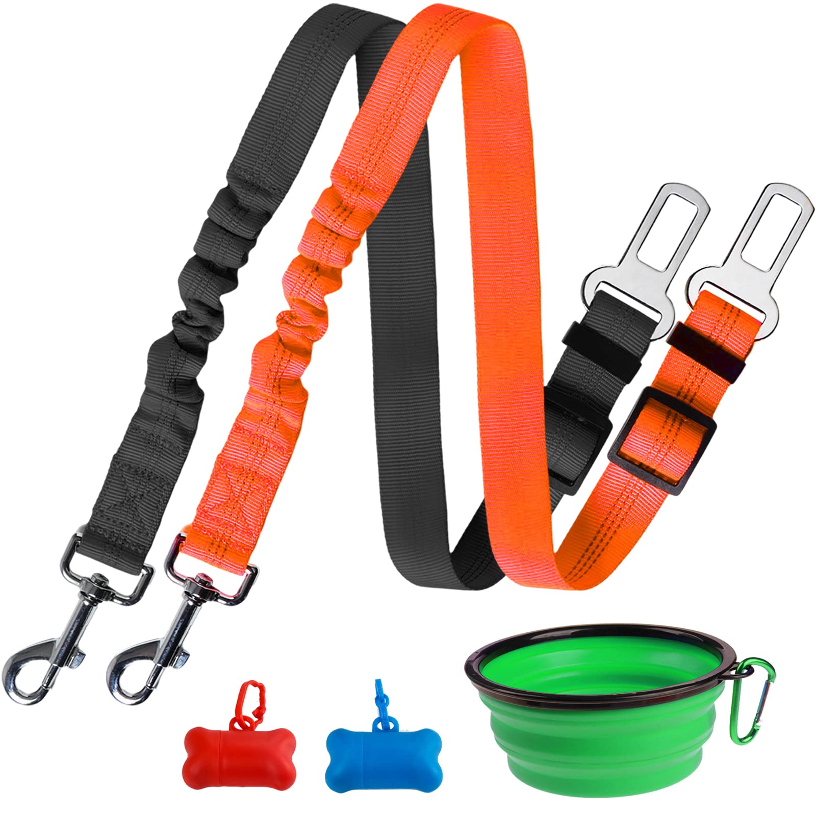 DREAM&GLAMOUR Dog Seat Belt 2 Pack Dog Car Seatbelts Adjustable Pet ...