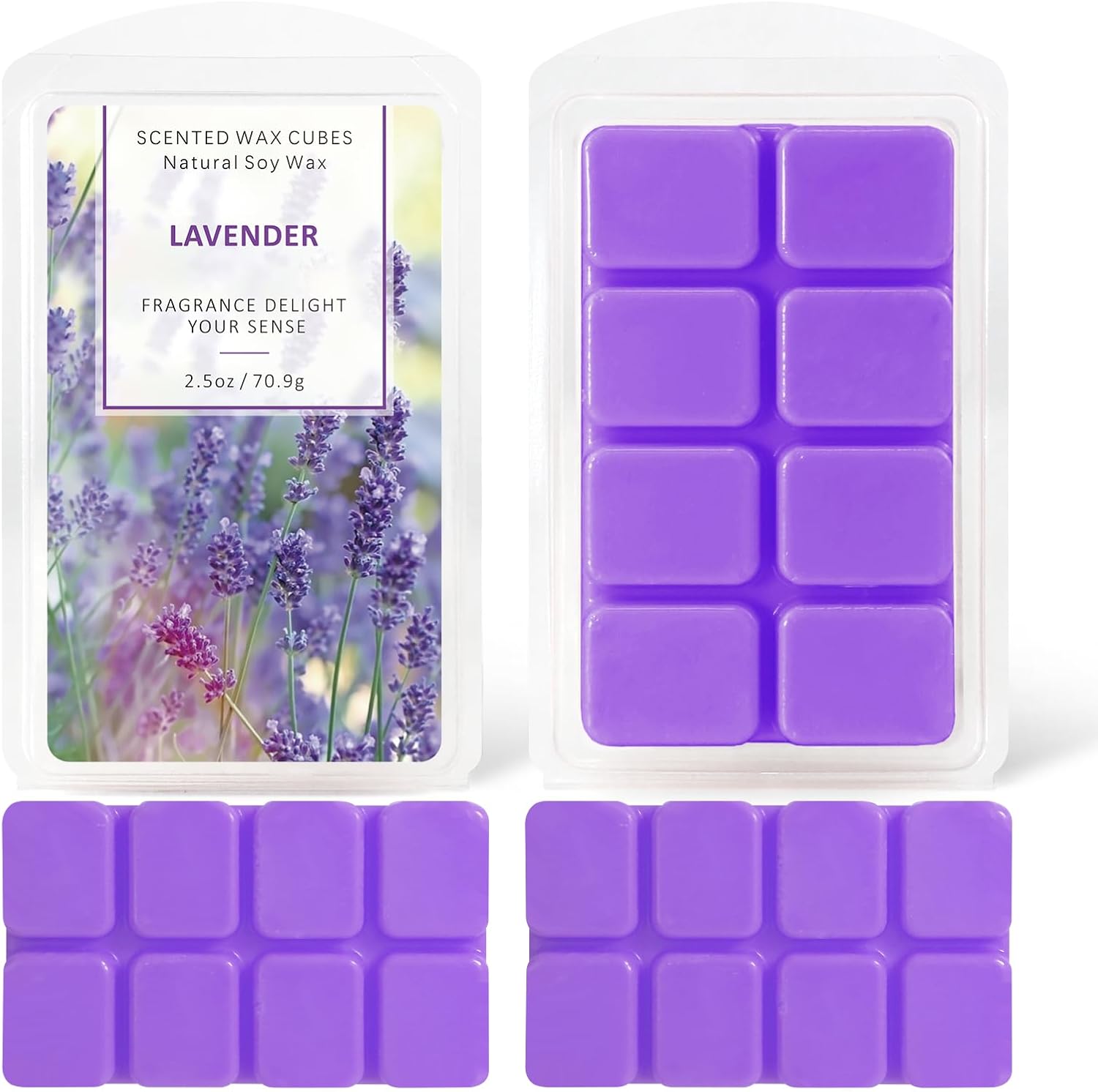 LA BELLEFÉE Lavender Wax Melts Wax Cubes, Lavender Scented Wax Melts for Warmers, Natural Soy ...