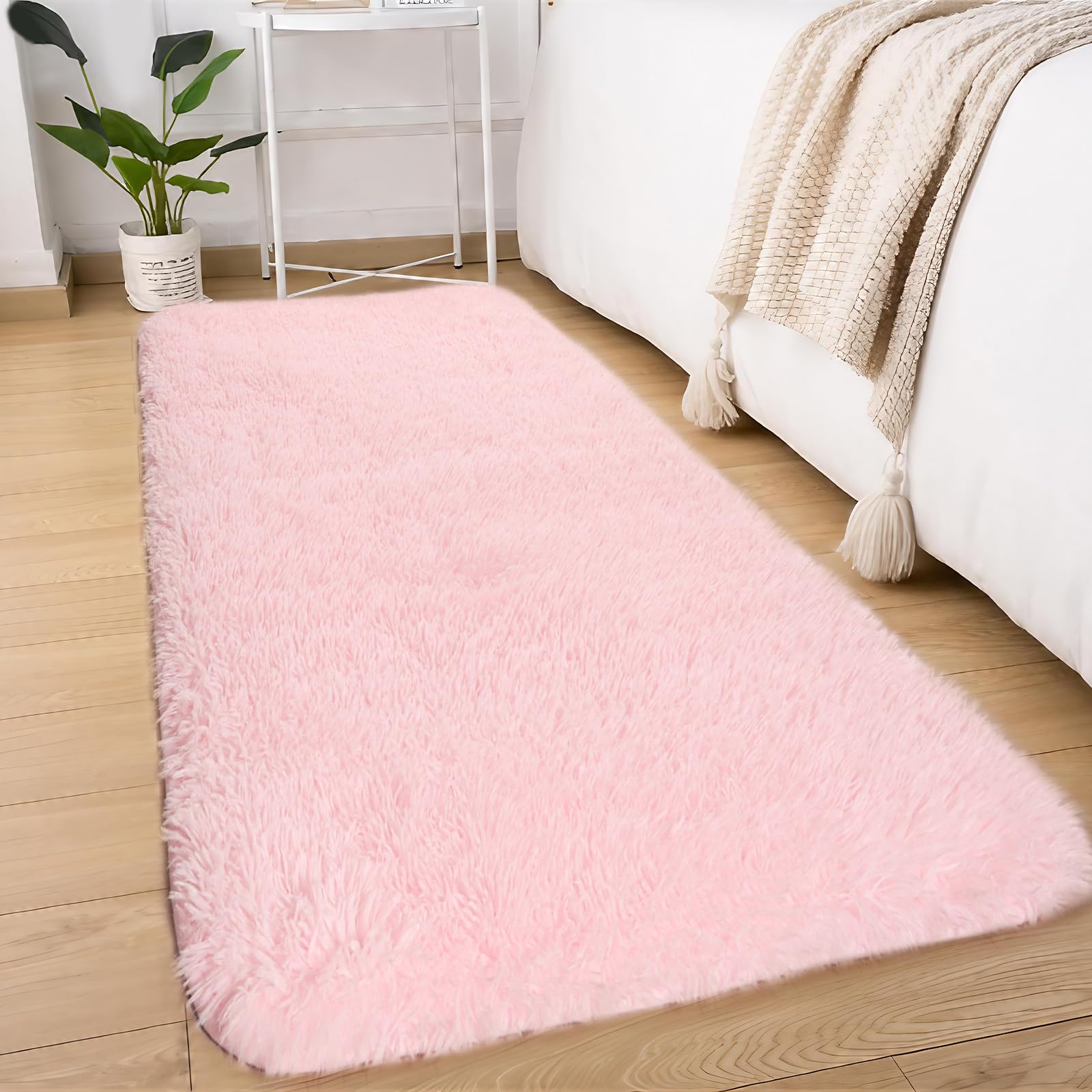 Sour Lemon Rugs Living Room 60x120cm, Pink Runner rug for Bedroom ...