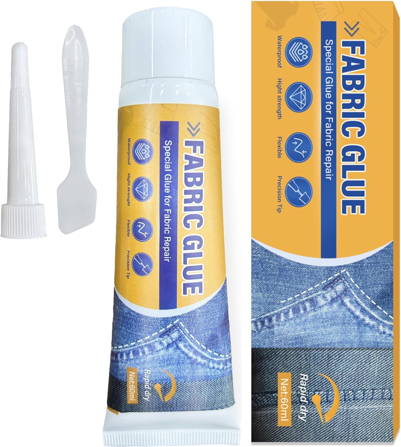 Amazon.com: Fabric Glue Permanent, Fabric Glue for Clothing Permanent ...