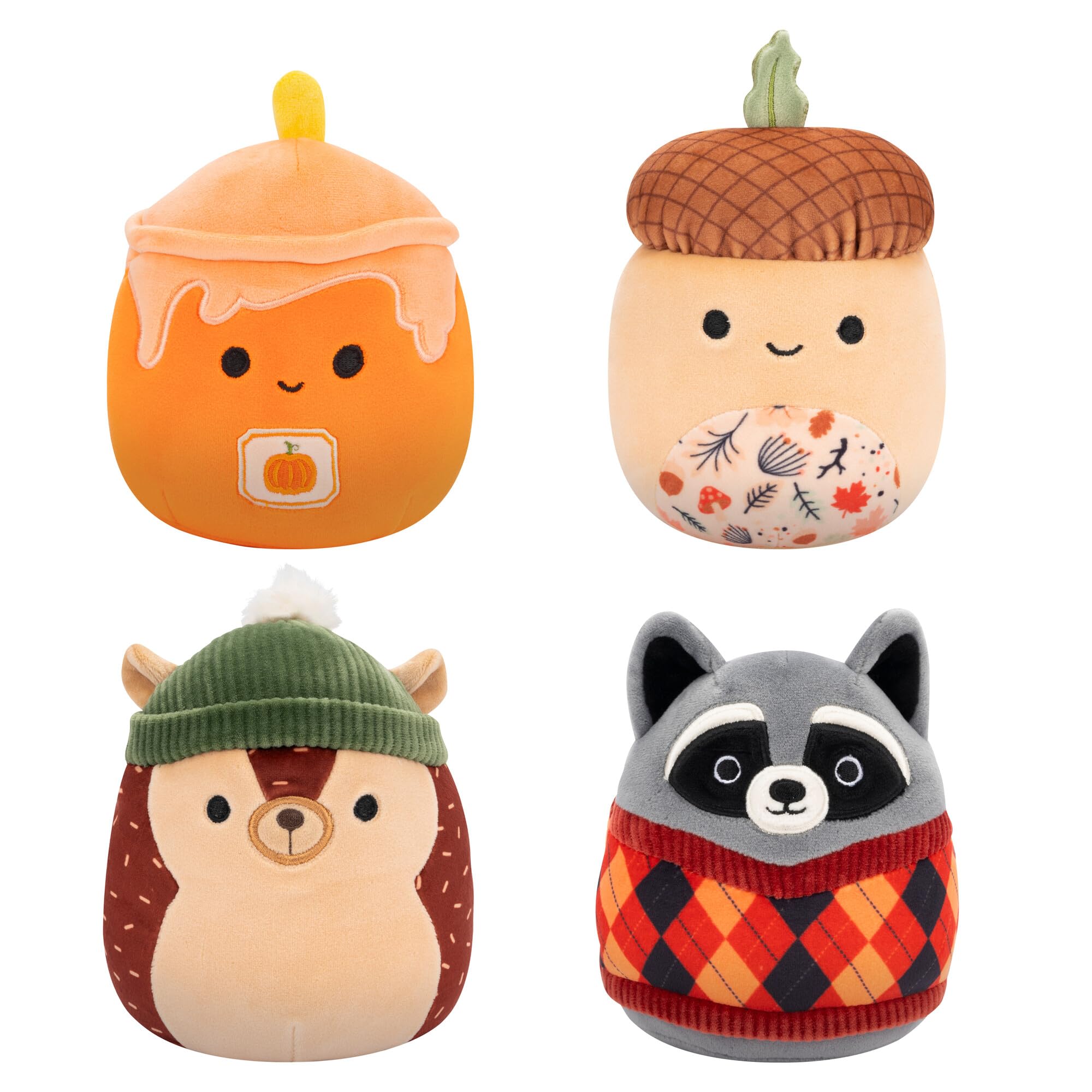 Amazon.com: Squishmallows Original 5in Harvest 4-Pack – Hans Hedgehog ...