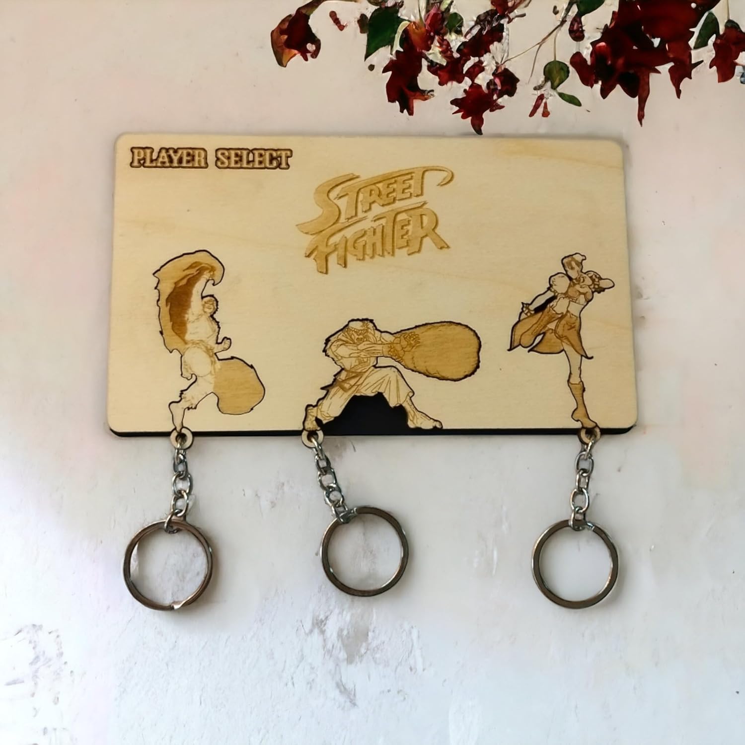 Amazon.com: Street Fighter Key Holder Wall Mount - Ryu, Chun-Li and Ken ...