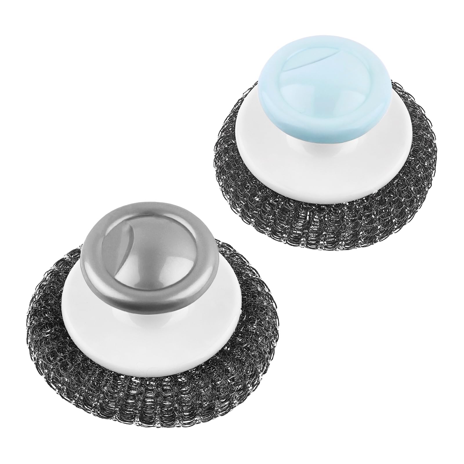 Amazon.com: Stainless Steel Wool Scrubbers, 2 Pack, Scrubbing Scouring ...