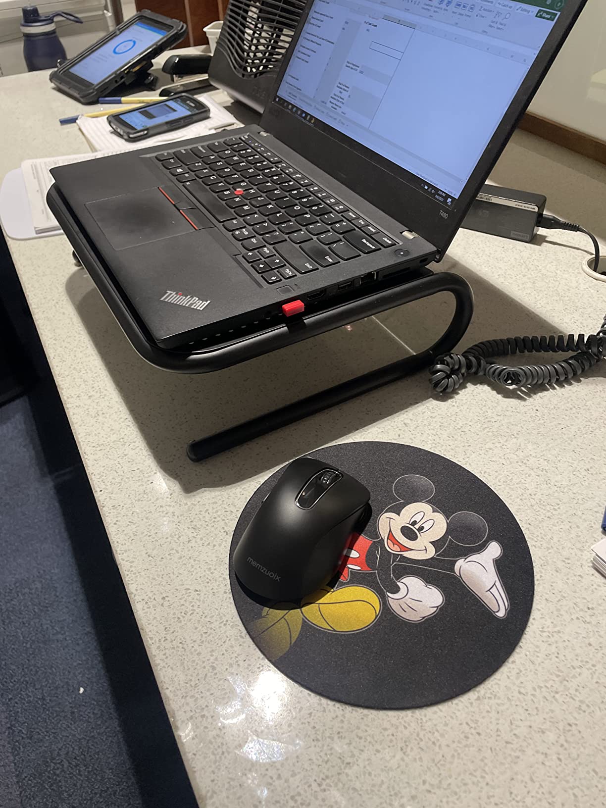 Amazon.com: LQFIWSS Round Non-Slip Laptop Mouse Pad, Mickey Mouse Pad ...