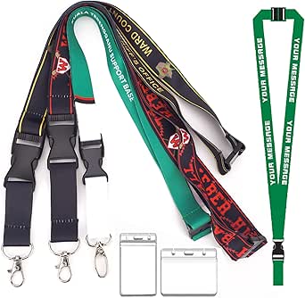 Amazon.com: Generic 30/50/100 PCS Custom Lanyard, Personalized Lanyards ...