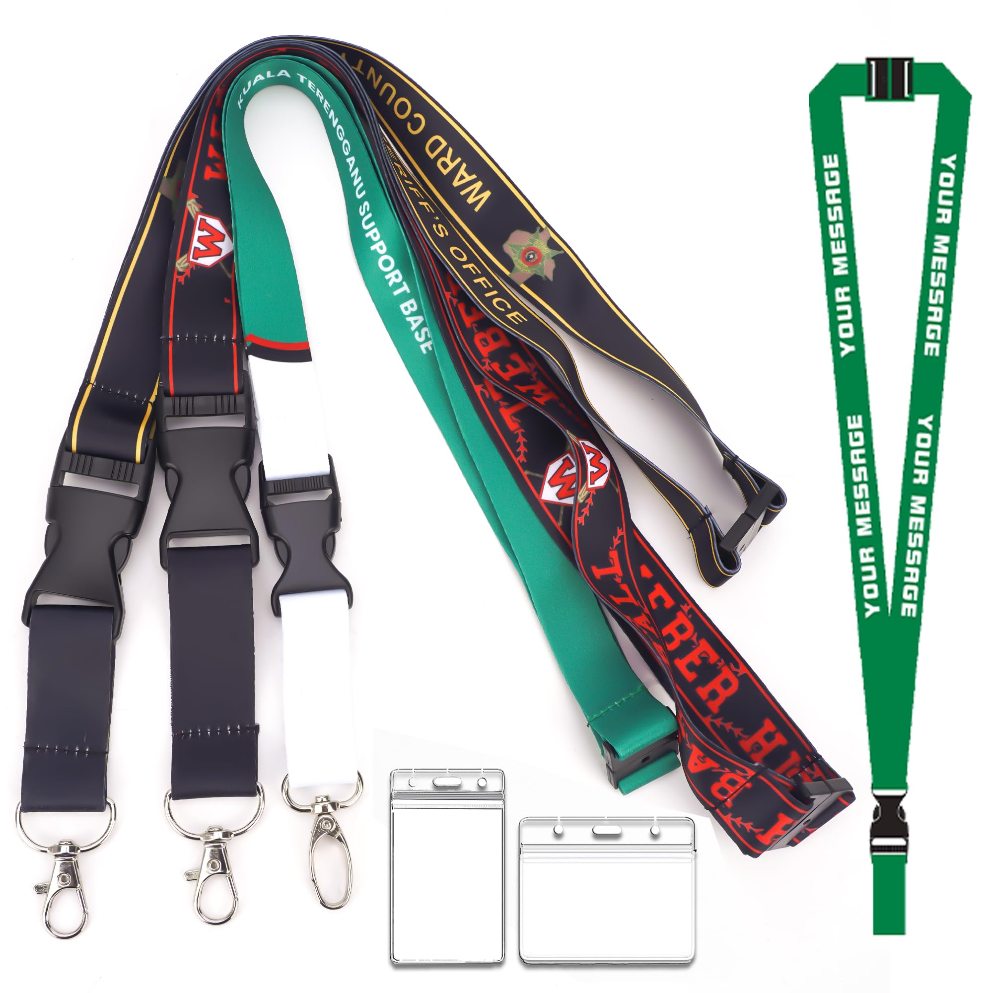 Amazon.com: Generic 30/50/100 PCS Custom Lanyard, Personalized Lanyards ...