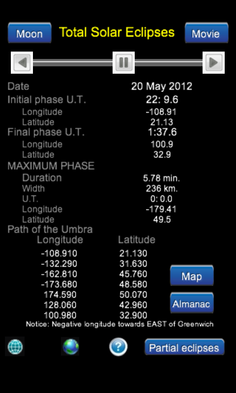 Solar Eclipses - App on Amazon Appstore