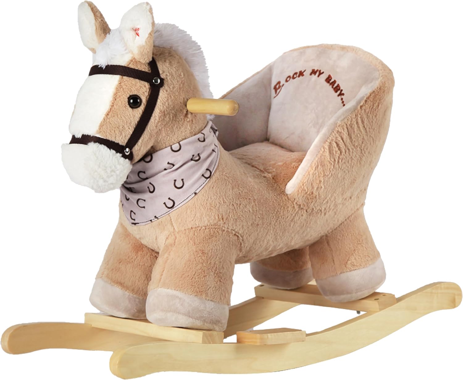 Rocking Horse, Baby Animal Rocker, Rocking Horse with Seat, Ride on ...