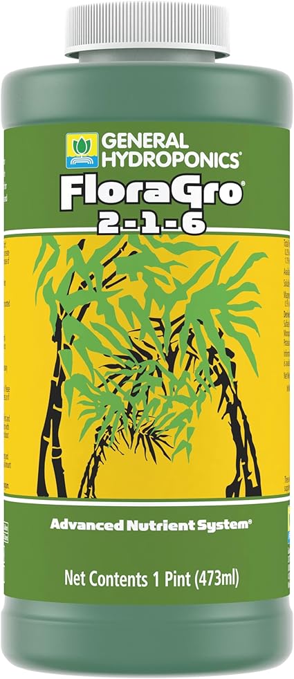 Amazon.com : General Hydroponics FloraGro 2-1-6 Plant Food, Flora ...